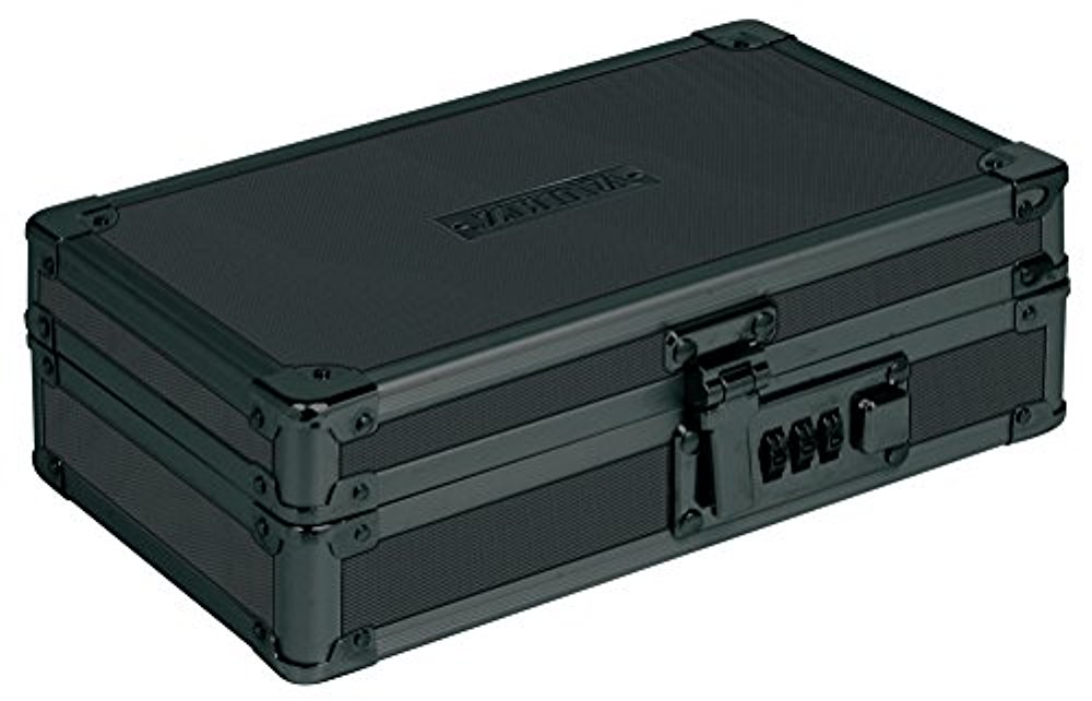 [해외] Vaultz Locking Utility Box with Combination Lock, Black on Black ...